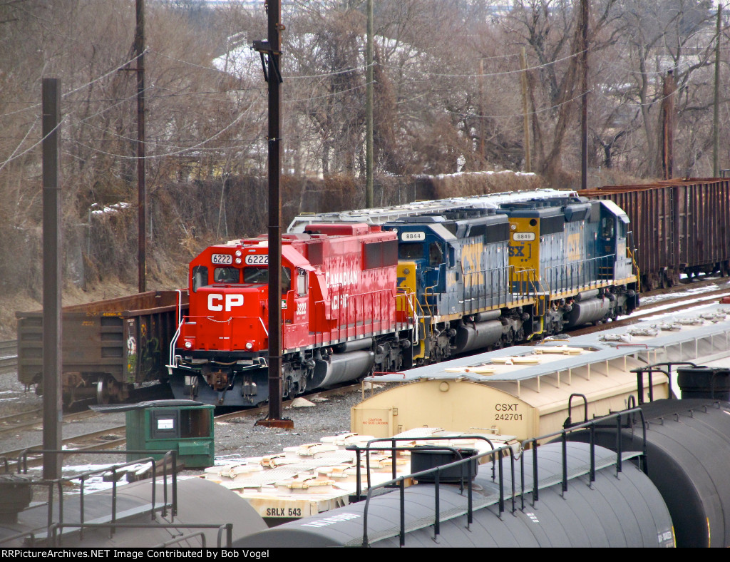 CP 6222; CSX 8844 and 8849